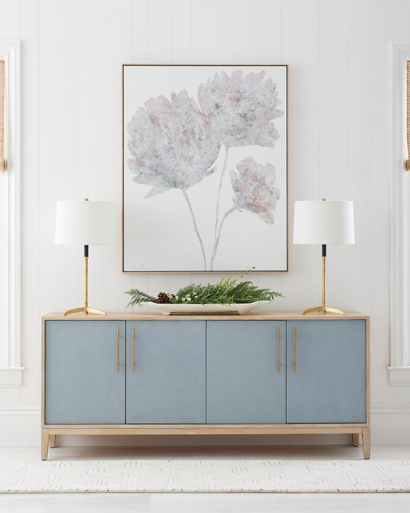 Light Blue Storage Console — design by Christina Perry