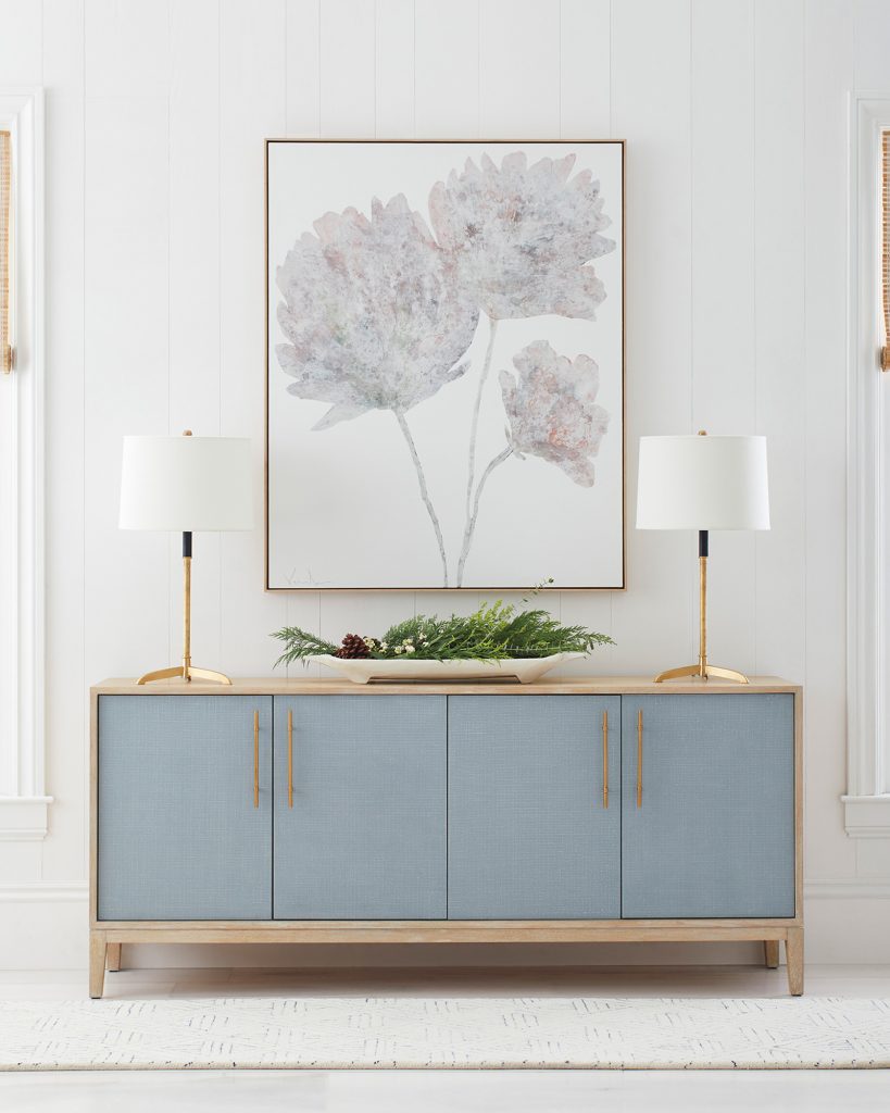 Light Blue Storage Console — design by Christina Perry
