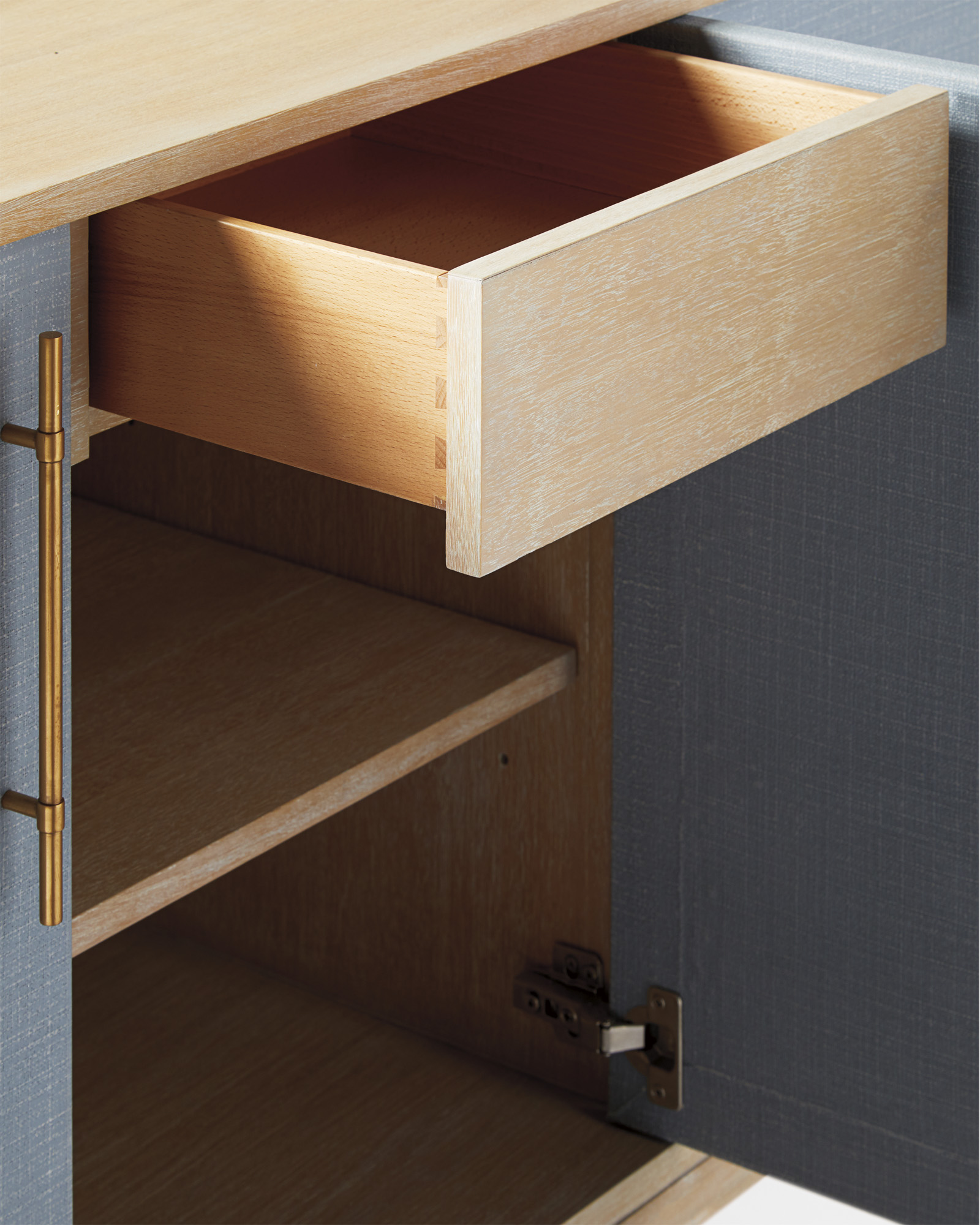 Light Blue Storage Console — design by Christina Perry